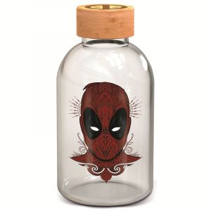 SMALL GLASS BOTTLE - DEADPOOL